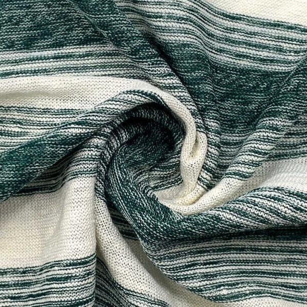 Quality High End Striped Clothing Linen Fabric 50% Linen 50% Polyester Luxury Chenille Fabric for sale