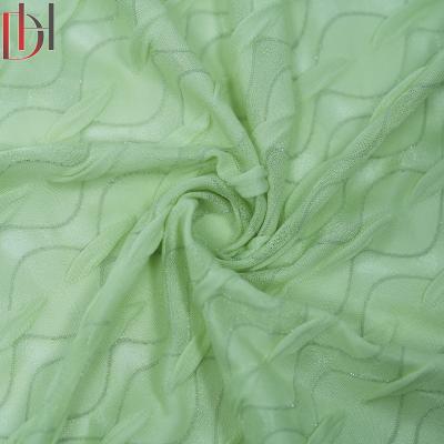 China High End Dress Jacquard Fabric 95% Polyester 5% Spandex Breathable Jacquard Knitting Fabric for sale