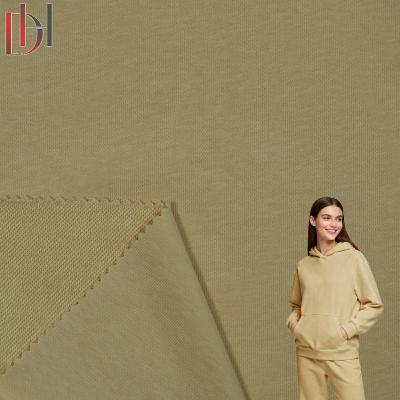 China Breathable Moisture Absorbent Polyester Cotton Fabric 280GSM French Terry Jersey Fabric for sale