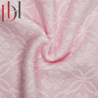 China Shirt Flower Jacquard Fabric 92% Polyester 8% Spandex Fabric OEM Service for sale