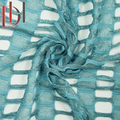 China 100% Polyester Soft Jacquard Fabric Quick Dry Cotton Bikini Skirt Fabric With Holes for sale