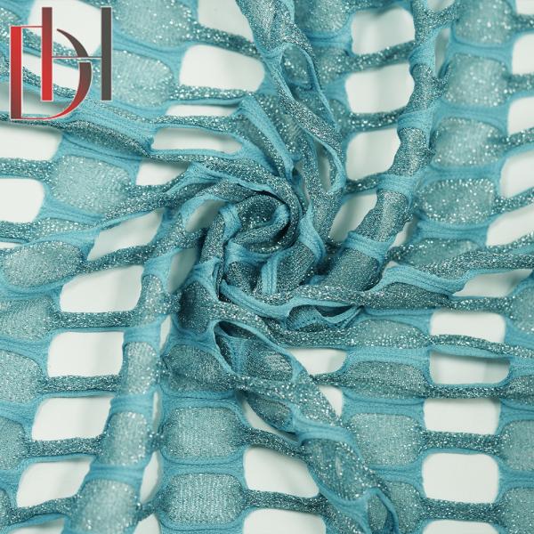 Quality 100% Polyester Soft Jacquard Fabric Quick Dry Cotton Bikini Skirt Fabric With Holes for sale