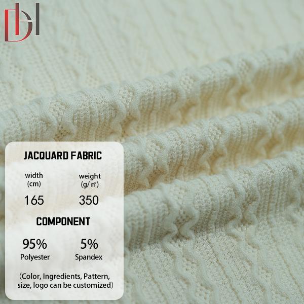 Quality 95% Polyester And 5% Spandex Fabric , Winter Custom Stretch Fabric OEM for sale