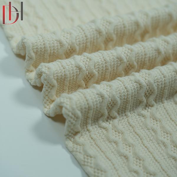 Quality 95% Polyester And 5% Spandex Fabric , Winter Custom Stretch Fabric OEM for sale