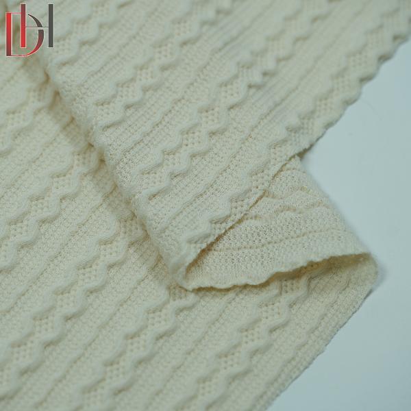 Quality 95% Polyester And 5% Spandex Fabric , Winter Custom Stretch Fabric OEM for sale
