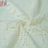 China Custom Breathable Eco-Friendly Lightweight Polyester Jacquard Mesh Knit Fabric For High End Dress Garment for sale