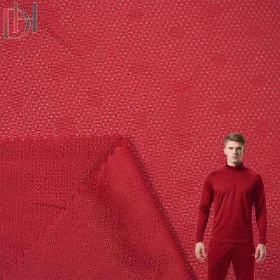 China 100% Polyester Jacquard Fabric , Sport Clothing Breathable Oilproof Quick Dry Uniform Fabric for sale