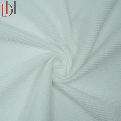 China 65% Polyester 35% Cotton Fabric Eco Friendly Breathable Stain Repellent Waffle Fabric for sale