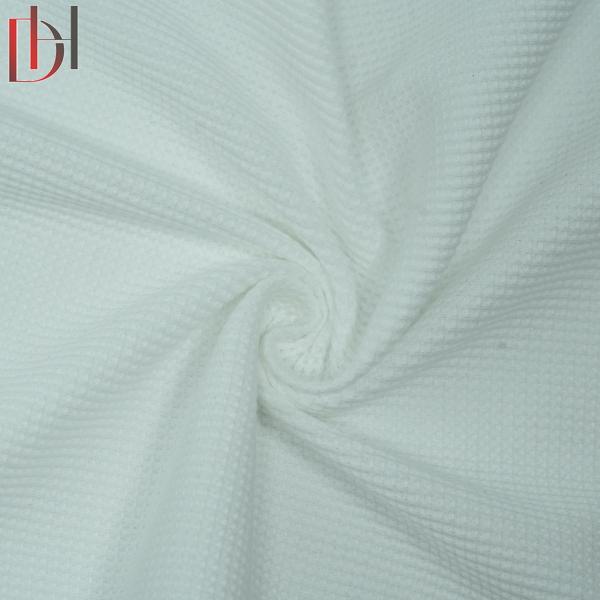Quality 65% Polyester 35% Cotton Fabric Eco Friendly Breathable Stain Repellent Waffle Fabric for sale