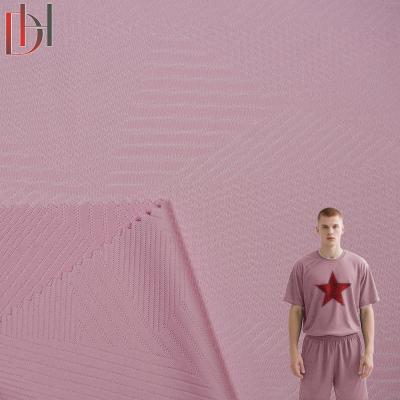 China Customizable Comfortable Lightweight Rib 165cm 140g 100% Polyester Phantom T-shirt Clothing Fabric Factory for sale