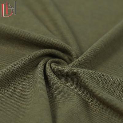 China High quality 170g medium weight 78% Polyester 19% Wool 3% Spandex Rib Shirt Polo Fabric for sale
