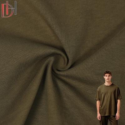 China 100% Cotton 270g Medium Weight Breathable Rib Jersey Fabric for sale