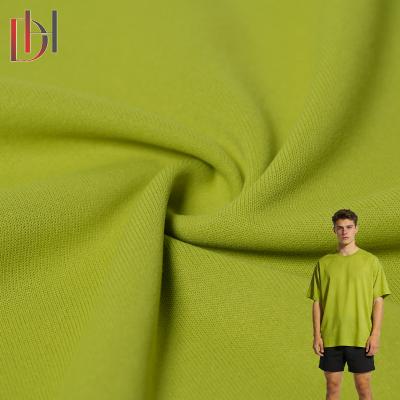 China Interlock Knit Fabric for T-Shirt 100% Polyester 260gsm Knit Fabric Manufacturer for sale