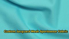 Custom Jacquard Mesh Fabric For Sportswear Production