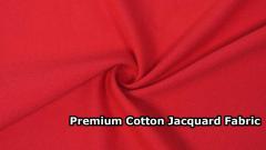 Premium 210g Cotton Jacquard Fabric for Luxury Polo Shirts