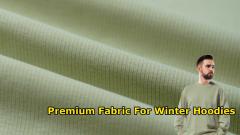 Organic Combed Cotton Knitted Fabric 35% Cotton 55% Polyester 10% Spandex For Autumn Winter Hoodie