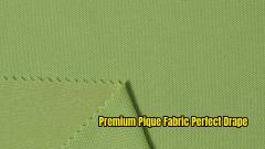 Premium Cotton Pique Knit Fabric for Perfect Drape