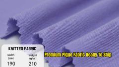 Premium Cotton Poly Pique Fabric Ready To Ship
