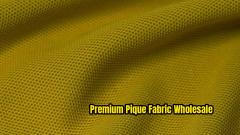 Premium Double Pique Knit Fabric For Apparel Production