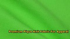 Premium Double Pique Knit Fabric for Apparel Brands