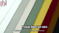 Premium Vertical Stripe Ribbed Knit Fabric for Winter Wear