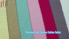 Soft Cotton Fabric for Custom Apparel Manufacturing