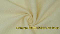 Premium Organic Cotton Waffle Fabric for Polo Shirts