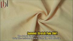 96% Cotton 4% Spandex Polo Shirt 200g Summer Fabric