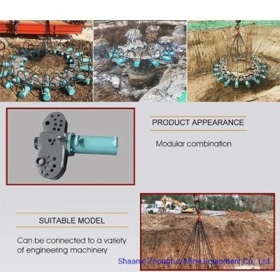 Cina Interruttore idraulico del mucchio della taglierina rotonda concreta della testa del palo in vendita