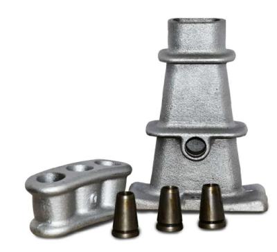 Cina il calcestruzzo precompresso dell'acciaio di tensione della posta di 12.7mm collega la testa ed il cuneo con un manicotto piani dell'ancora in vendita