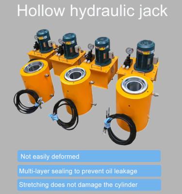Cina Hydraulic Cylinder Hollow Jack 100 Ton 250 Ton 300 Ton 500 Ton Post Tension Hollow Ram Jacks in vendita