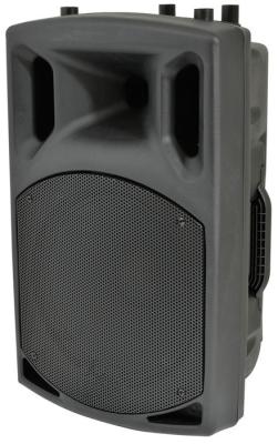 China Plastic Body Portable Trolley Speakers With Rechargeable Battery And Wireless Microphone for sale