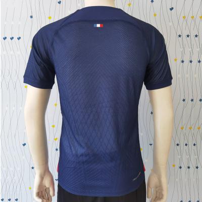 China Ventilated Personalized Jersey Shirts 100% Polyester Durable Soccer Player Jersey for sale