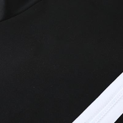 Cina Insieme completo di formazione di addestramento di calcio dello zip di calcio del nero retro di Tracksuits in vendita