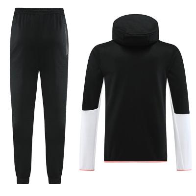 Cina Camicia bianca nera di Team Tracksuits Hooded Football Training di calcio in vendita