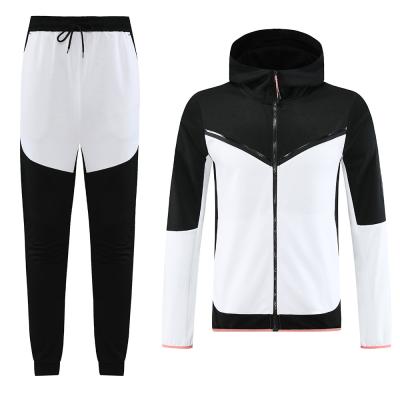 Cina Camicia bianca nera di Team Tracksuits Hooded Football Training di calcio in vendita