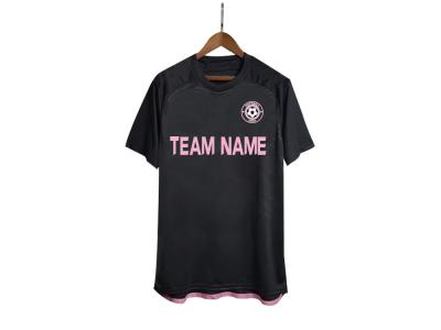 Cina Addestramento su ordinazione di concorso di calcio del calcio di produttore degli uomini su ordinazione neri di vendita di alta qualità uniforme del jersey 2324 in vendita