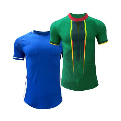Cina 23-24 Mali Polyester Fiber Football Team Jersey Long Lasting Blue / Red / Green Jersey in vendita