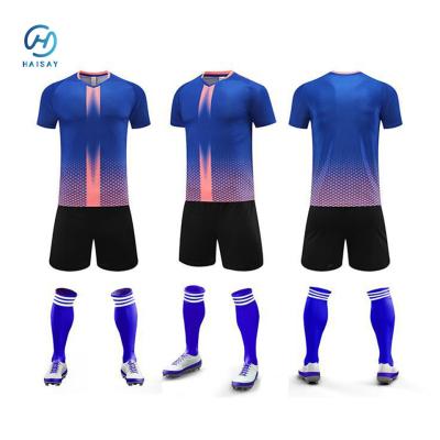 China Camisa de futebol personalizada feita de tecido de poliéster rápido seco à venda