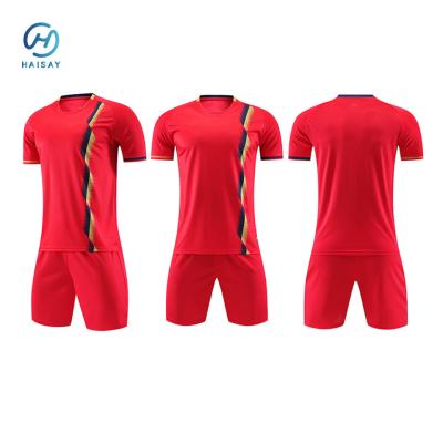 China Camisa de futebol simples profissional para treinamento de jogos da escola / clube 150gm Tecido Peso de volta Nome de colocação à venda