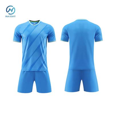 China Customizable Player Name Children's Soccer Sportswear Set with Polyester Fabric Back Name Placement Flexible MOQ for sale