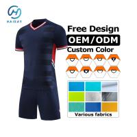China Day Soccer Uniform – Short Sleeve Football Jersey & Shorts for Women for sale