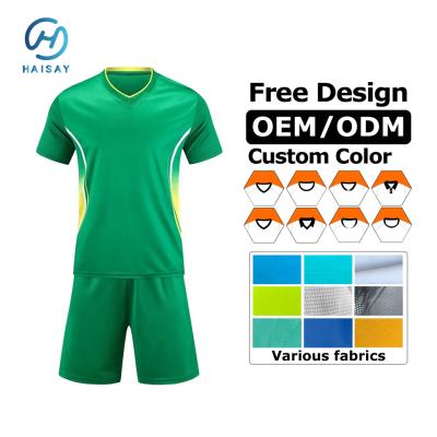 China Custom Polyester Sports 2‑Piece Set, Quick Dry Breathable Short Sleeve T‑Shirt & Shorts for Team Uniform for sale