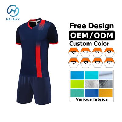 China Custom Club Soccer Jersey Personalized Team Kit with Name Number Logo Full Set for sale