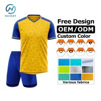 China Day Soccer Uniform – Short Sleeve Football Jersey & Shorts for Women for sale