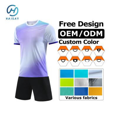 China Custom Team Jersey personalized soccer kits with fabrics moisture wicking technology and vibrant printing for teams clubs and schools for sale