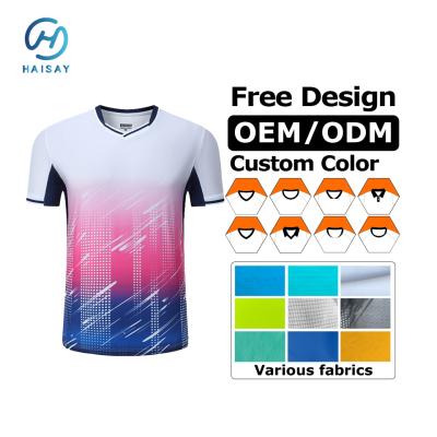 China Men's Gradient Soccer Jersey Set – Short Sleeve Football Shirt & Matching Shorts for sale