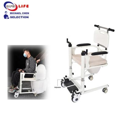China Health equipment elderly care chair patient transfer chair disable rollator transport chair height adjustable with wheels for sale
