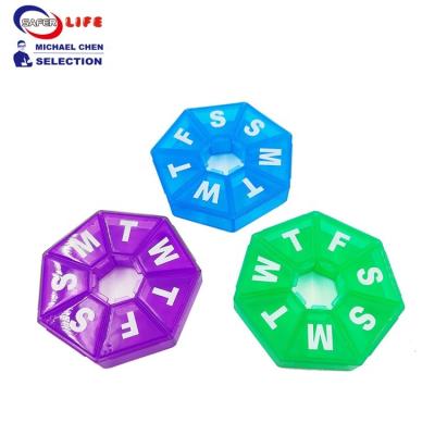 China Hot sale medicine pill dispenser mini pill box case for daily use for sale