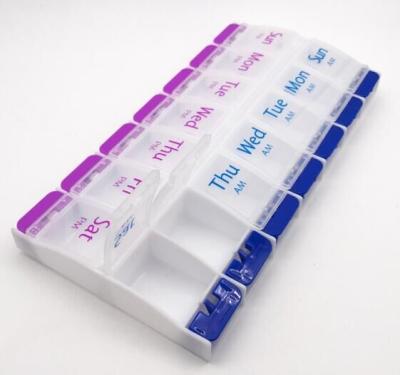 China Weekly pill organizer hot sale pill box 14 case pill storage for sale